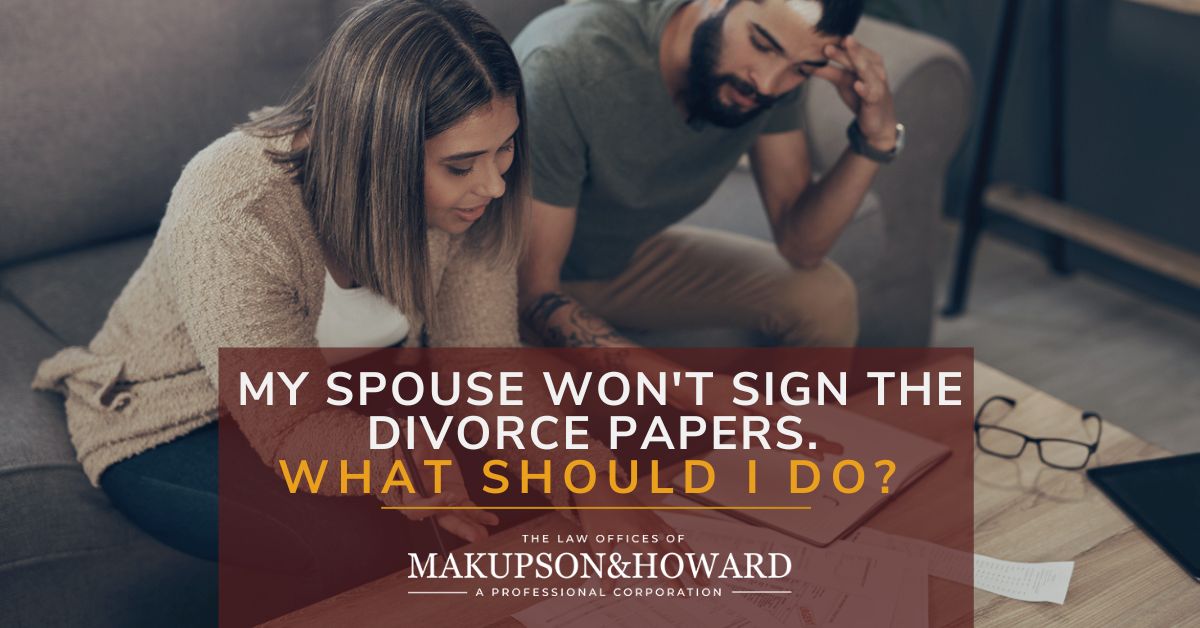 My Spouse Won't Sign the Divorce Papers. What Should I Do?